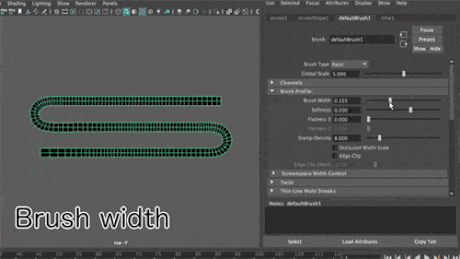 【MAYA】カーブを使って紐やパイプ、チューブを作る方法。Attach brush to curve機能も便利です！！！